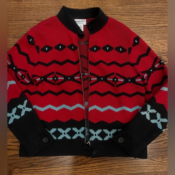 Pendleton | Sweaters | Pendleton Womens Aztrec Tribal Jacket Sweater ...